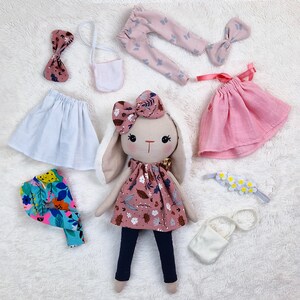 PDF Bunny Sewing Pattern With 3 Face Option, Diy Soft Cotton or Linen ...