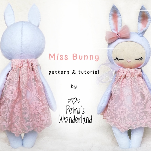 PDF Baby Animal Bunny Sewing Pattern and Tutorial Soft Toy - Etsy