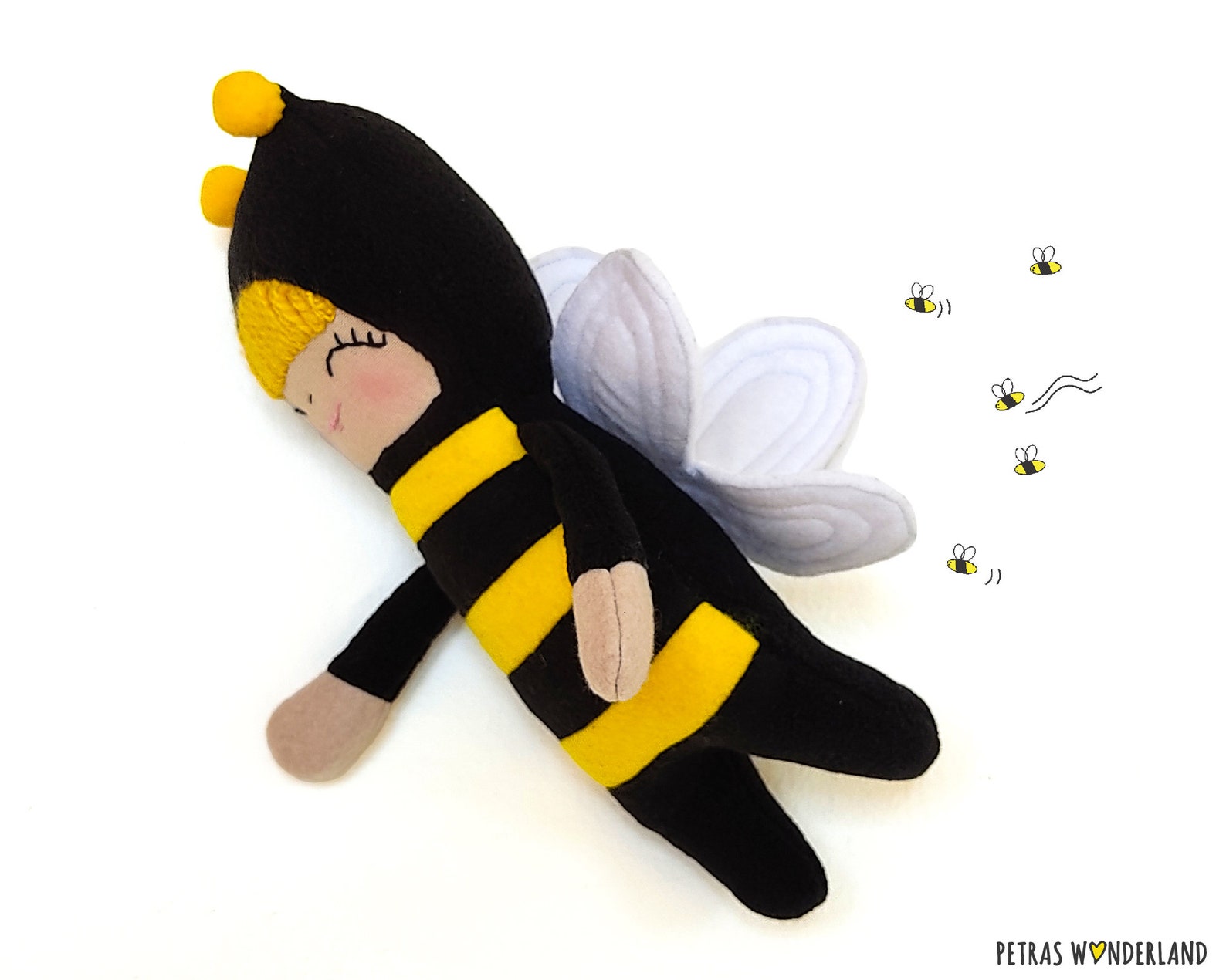 Bee Stuffed Animal Sewing Pattern Digital Download PDF | Etsy