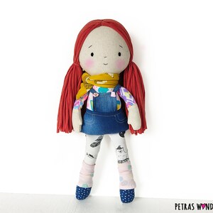 PDF Memory Doll Girls Sewing Pattern, Sewing Tutorial for Cloth Doll ...