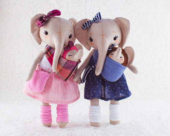 Elephant Rag Doll Sewing Pattern PDF DIY Video Tutorial to - Etsy