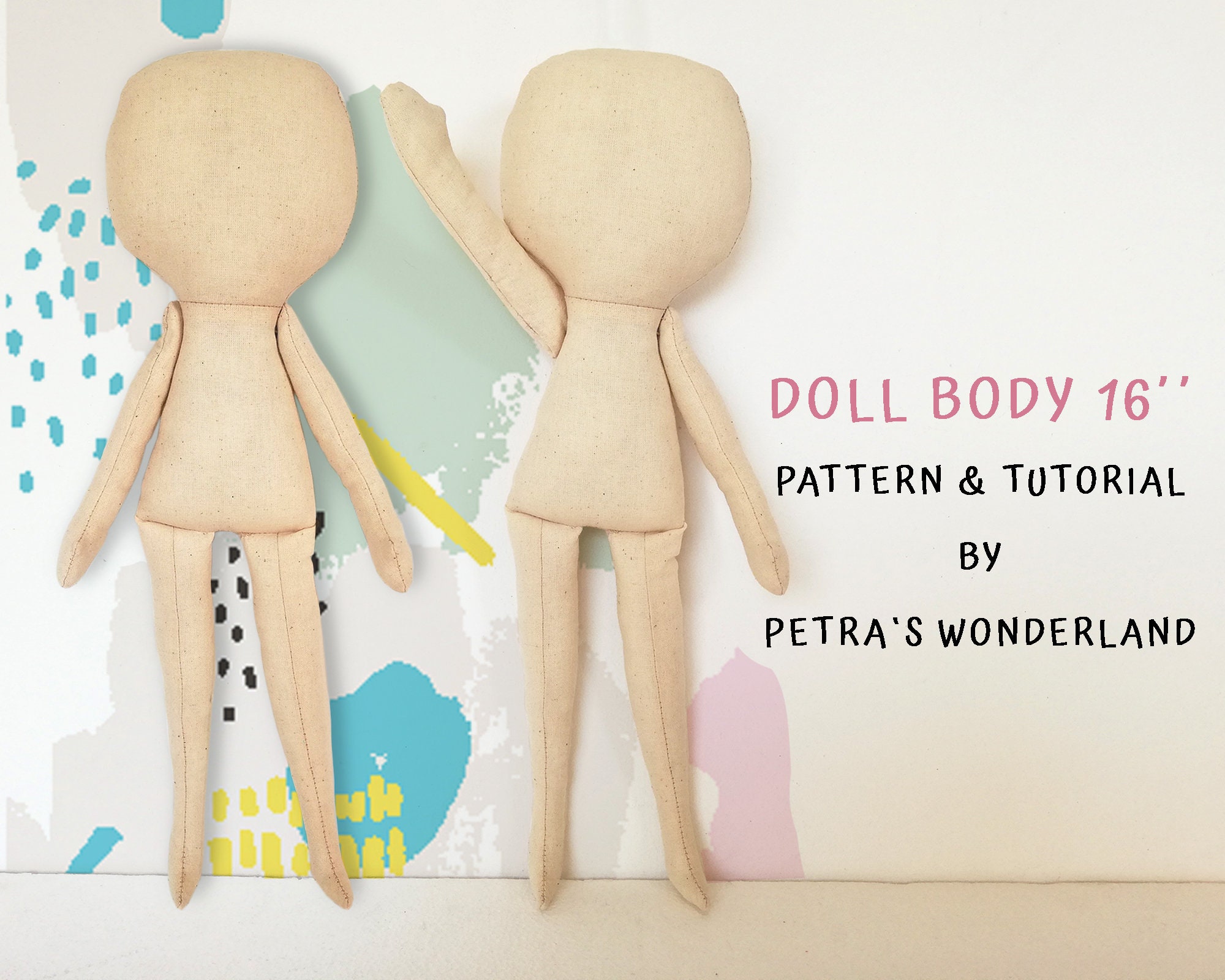 PDF Cloth Doll Pattern 16 Rag Doll Pattern and Sewing - Etsy Canada