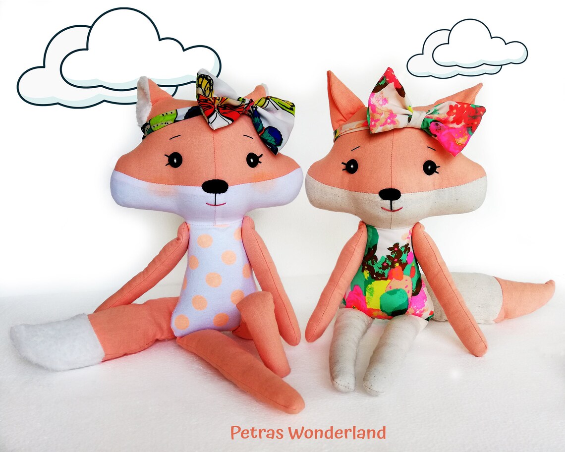 PDF Fox Sewing Pattern and Tutorial Woodland Stuffed Animal | Etsy