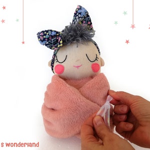 PDF Swaddle Baby Doll Sewing Tutorial and Pattern, Rag Doll Pattern ...