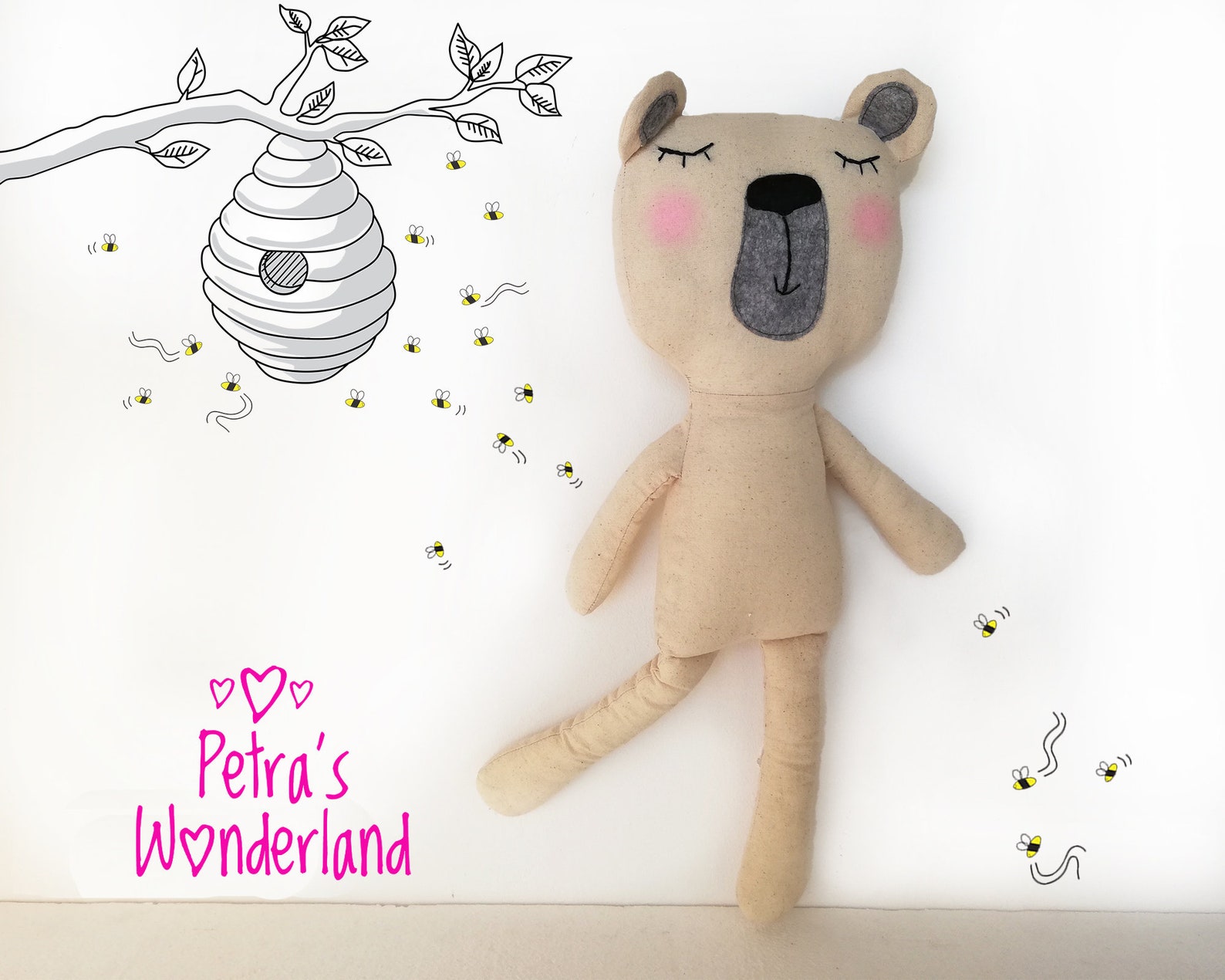 Stuffed Animal Pattern Bear Doll Body 18 PDF Sewing - Etsy