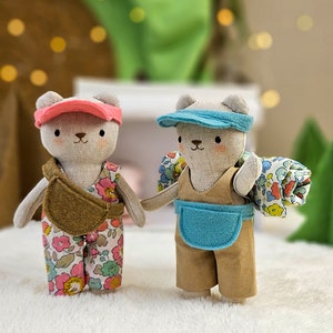Diy Mini Teddy Bear Stuffed Animal Doll PDF Sewing Pattern - Beginner ...