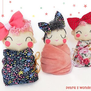 PDF Swaddle Baby Doll Sewing Tutorial and Pattern, Rag Doll Pattern ...