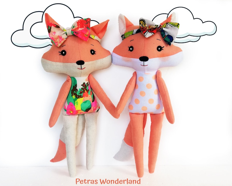 PDF Fox Sewing Pattern and Tutorial Woodland Stuffed Animal | Etsy