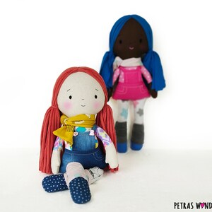 PDF Memory Doll Girls Sewing Pattern, Sewing Tutorial for Cloth Doll ...
