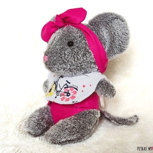 PDF Baby Animal Mouse Sewing Pattern & Tutorial - Soft Toy Mouse Rat ...