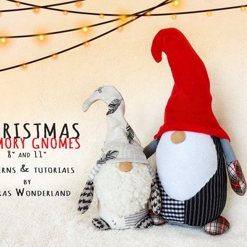 Christmas Memory Gnome PDF 2 Sizes Pattern and Tutorial - Etsy
