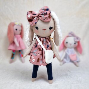 PDF Bunny Sewing Pattern With 3 Face Option, Diy Soft Cotton or Linen ...