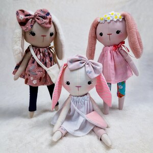PDF Woodland Bunny Cloth Doll Sewing Pattern and Tutorial to Make Soft ...