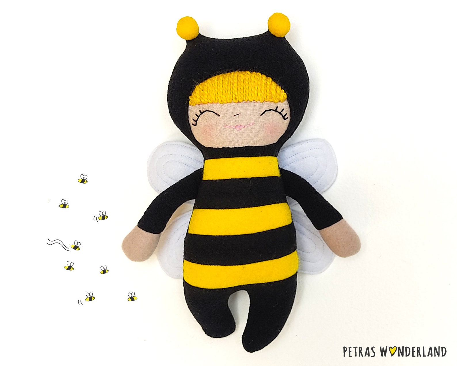 Bee Stuffed Animal Sewing Pattern Digital Download PDF | Etsy