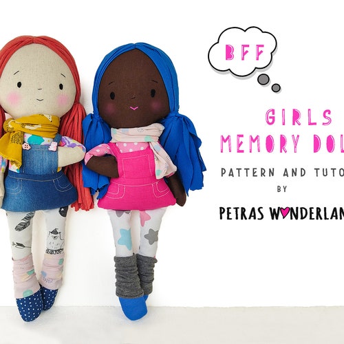 PDF Memory Doll Girls Sewing Pattern Sewing Tutorial for | Etsy
