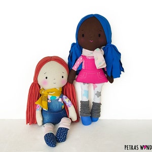 PDF Memory Doll Girls Sewing Pattern, Sewing Tutorial for Cloth Doll ...