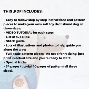 PDF Dog Sewing Pattern, Tutorial and Step by Step Video – DIY Animal ...
