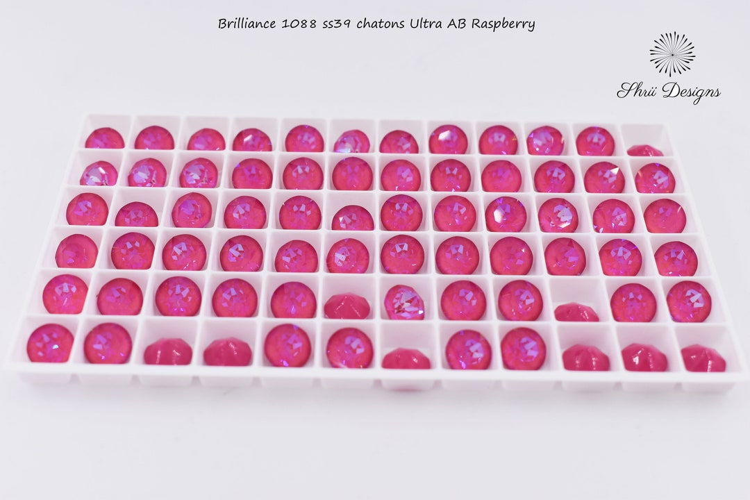 Brilliance 1088 Ss39 Chatons Ultra Raspberry AB, Austrian Crystal Pack of Six - Etsy