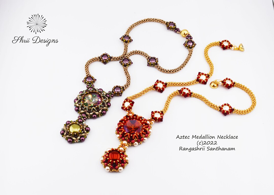 Aztec Medallion Necklace Tutorial - Etsy