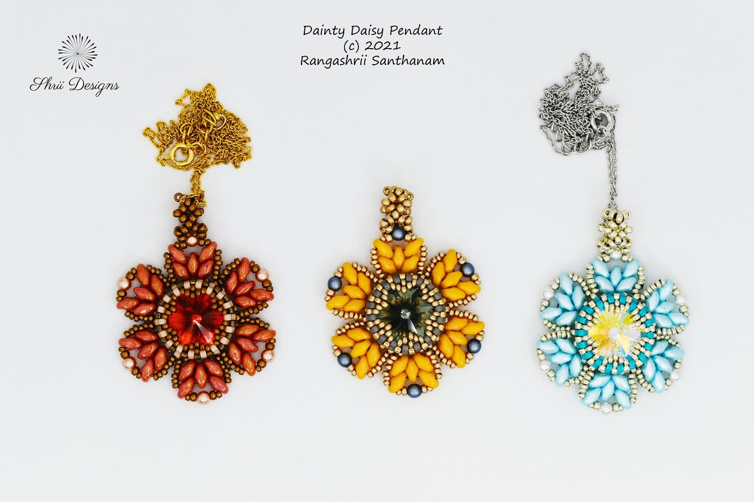 Dainty Daisy Pendant Tutorial - Etsy