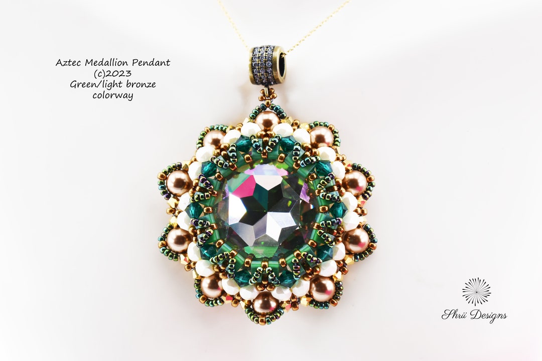 Aztec Medallion Pendant Bead Pack - Etsy
