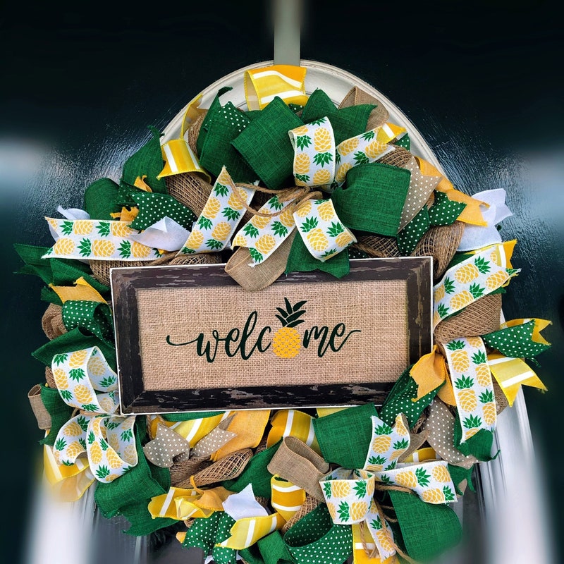 Pineapple Door Decor - Etsy