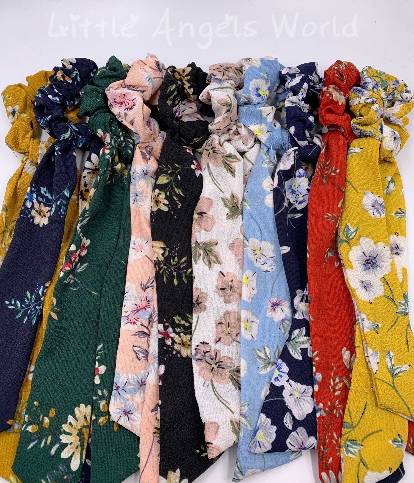 Bow Scrunchie Hair ScrunchieLarge hair scrunchieGirls hair | Etsy