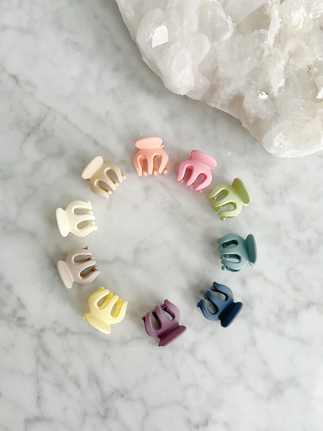 Set of 10 Mini Hair Claw,tiny Hair Clip,hair Clips,cute Hair Claw,girl ...