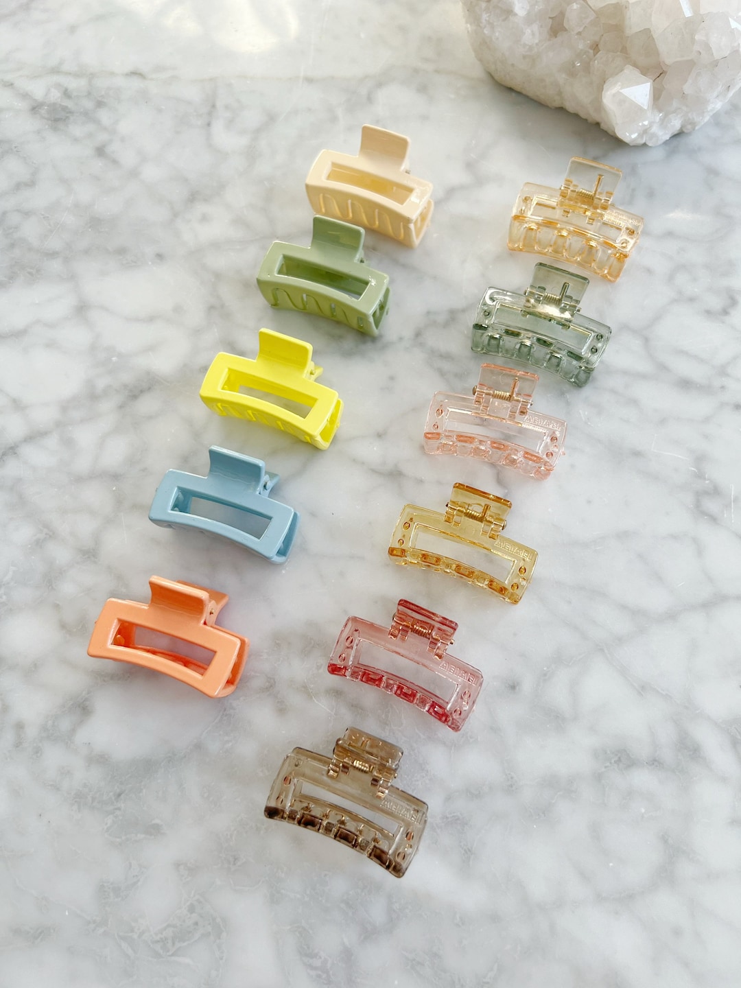 Small Rectangle Hair Claw,small Size Do You Hair Clips,cute Hair Claw ...