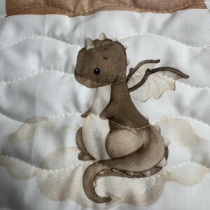 Baby Boy Dragon Quilt Handmade Nursery Decor Dragon Baby Blanket Baby ...