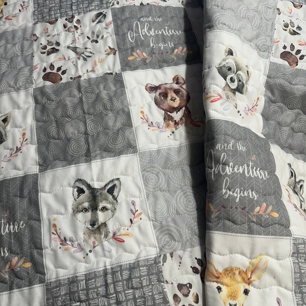 Modern Rustic Quilt - Etsy