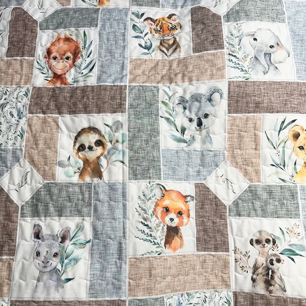 Safari Baby Quilt Pattern - Etsy