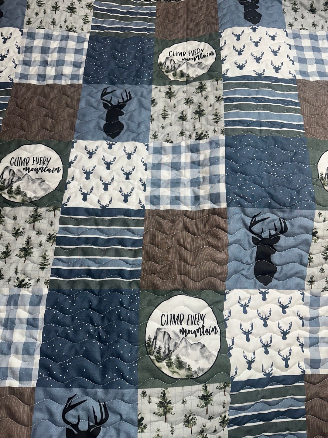Baby Boy Quilt Handmade| Adventure Theme| Ready to Ship| Deer| Buck ...