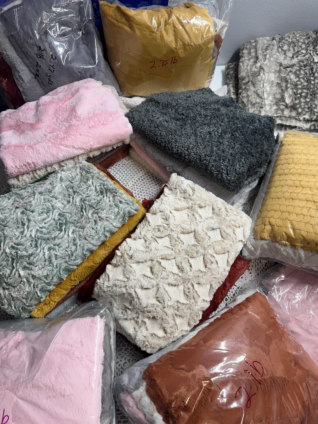 Minky Scrap Bag| Cuddle Grab Bag| Faux Fur Bundle| Shannon Minky Luxe ...