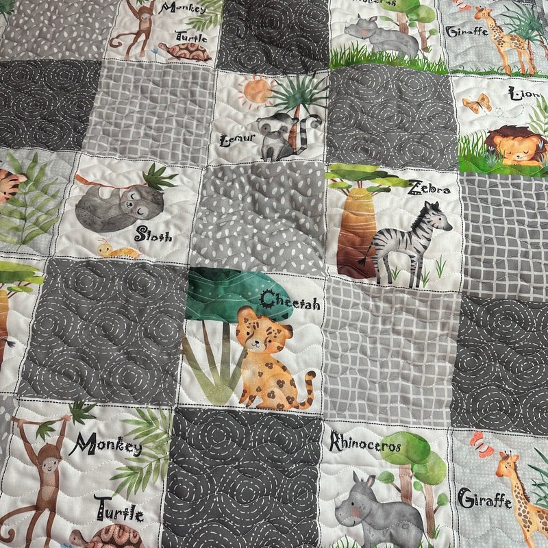 Safari Baby Quilt Pattern - Etsy