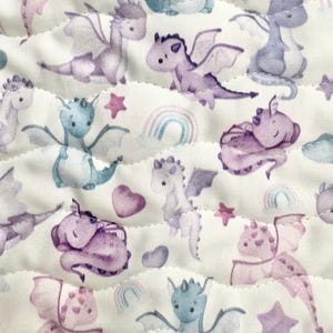 Baby Girl Quilt| Handmade| Dragon Theme| Nursery Decor| Dragon Baby ...