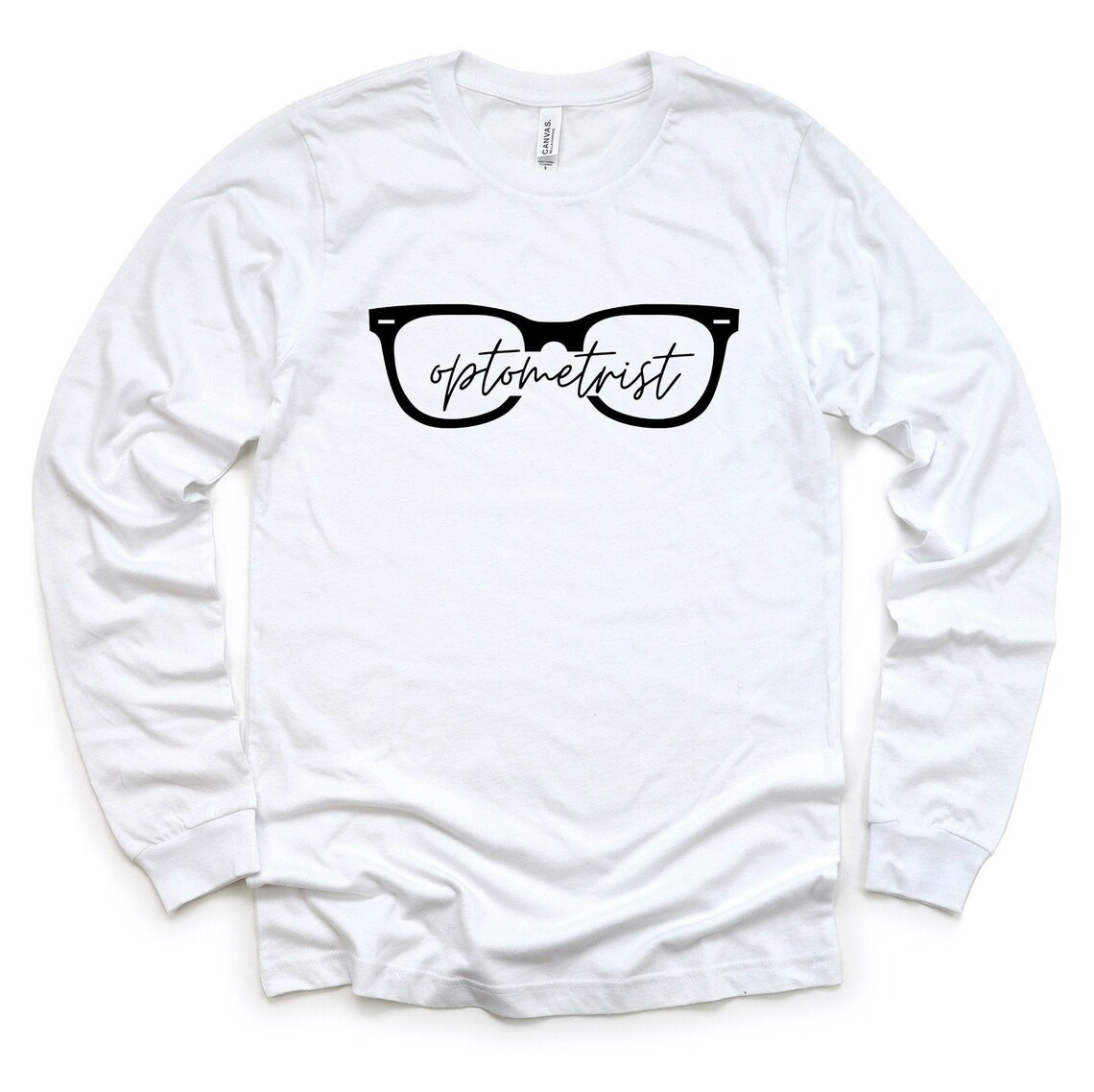 Optometrist Eyeglasses Long Sleeve T-shirt Optometry Glasses - Etsy