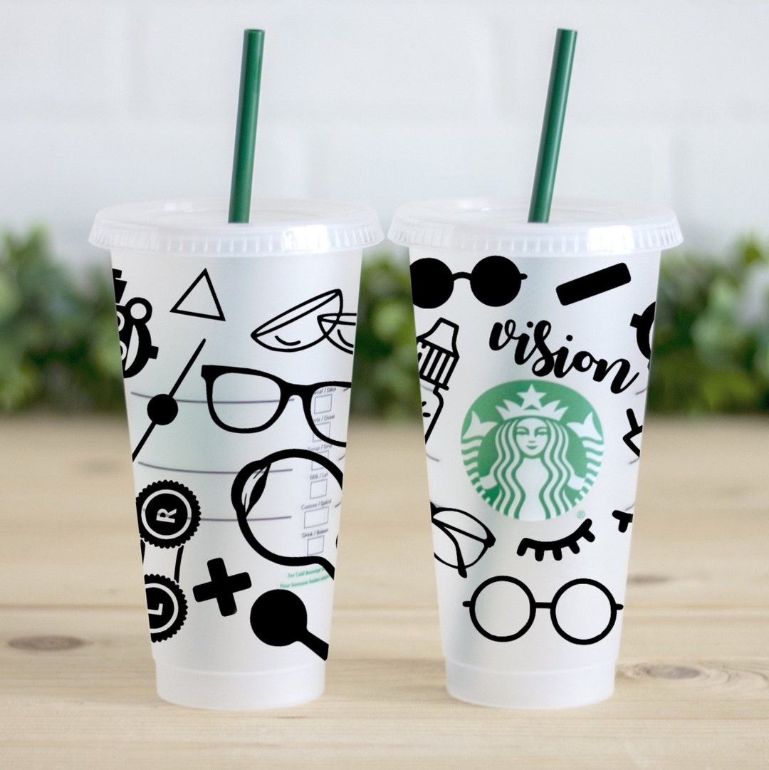 Opto Symbols Cold Coffee Tumbler Full Wrap Optometrist, Optician ...