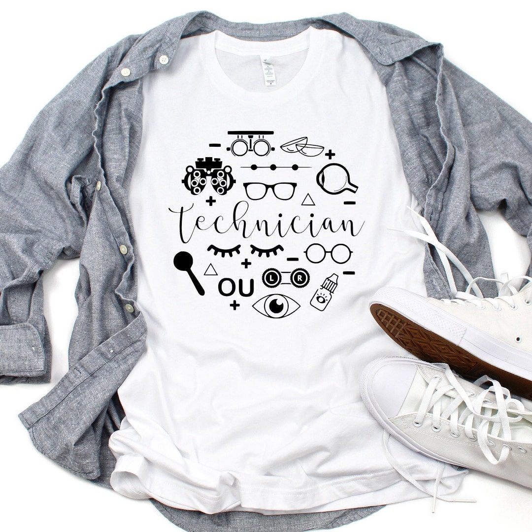 Opto Symbols Technician T-shirt | Optometry, Ophthalmic Technician ...