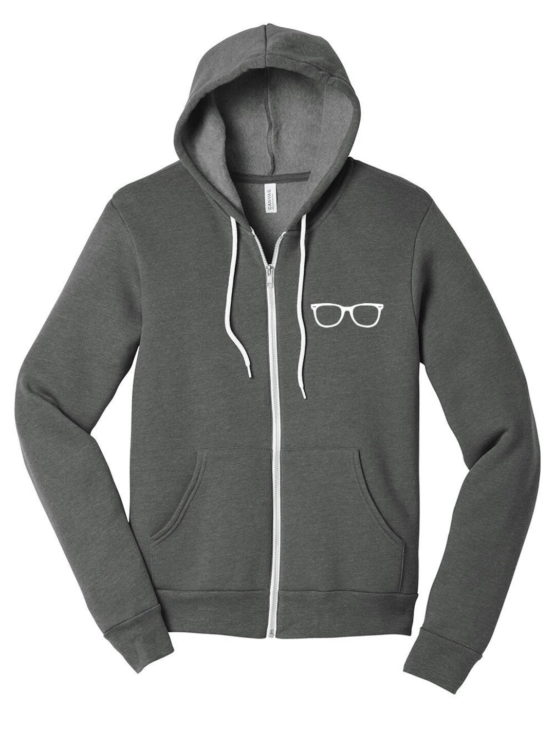 Small and Simple Eyeglasses Zip Hoodie | Optometrist, Optician ...