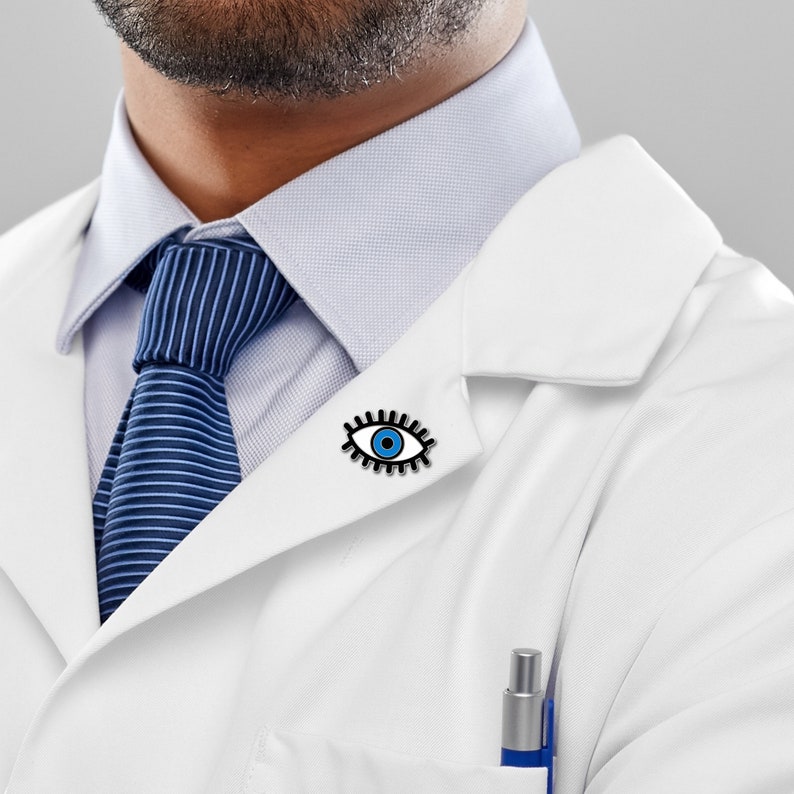 Eye Love Life Blue Eye Lapel Pin | Optometrist, Optician ...