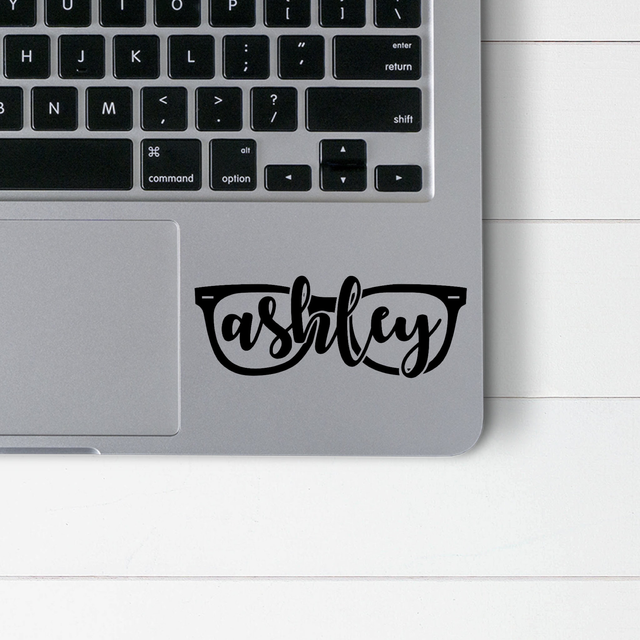 Script Name Within Eyeglasses Vinyl Decal Sticker | Optometrist ...