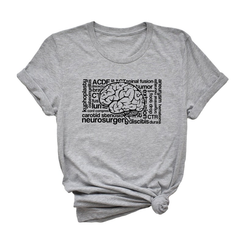 Neurosurgery Brain Words T-shirt Neurosurgery Neurosurgeon - Etsy