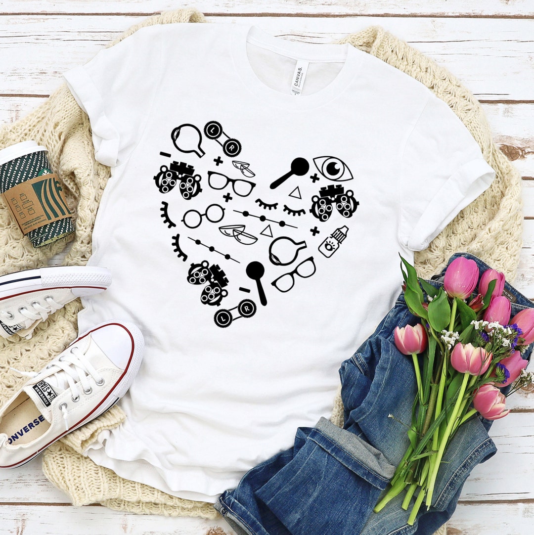 Valentine's Day Opto Symbols T-shirt | Valentine's Day, Valentine's ...