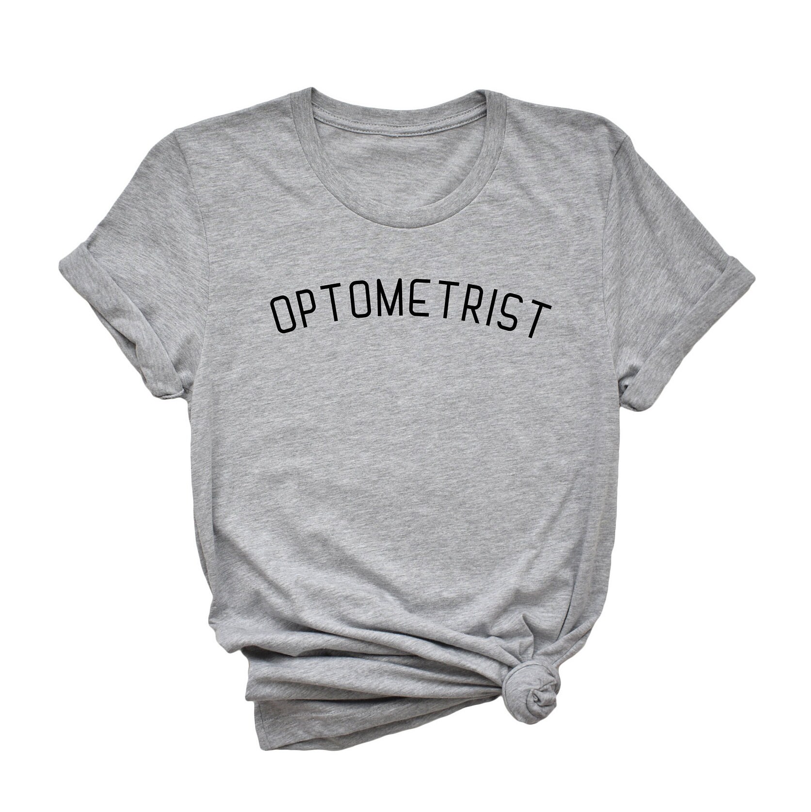 Optometrist College Block Letter T-shirt | Optometrist, Optometry Shirt ...