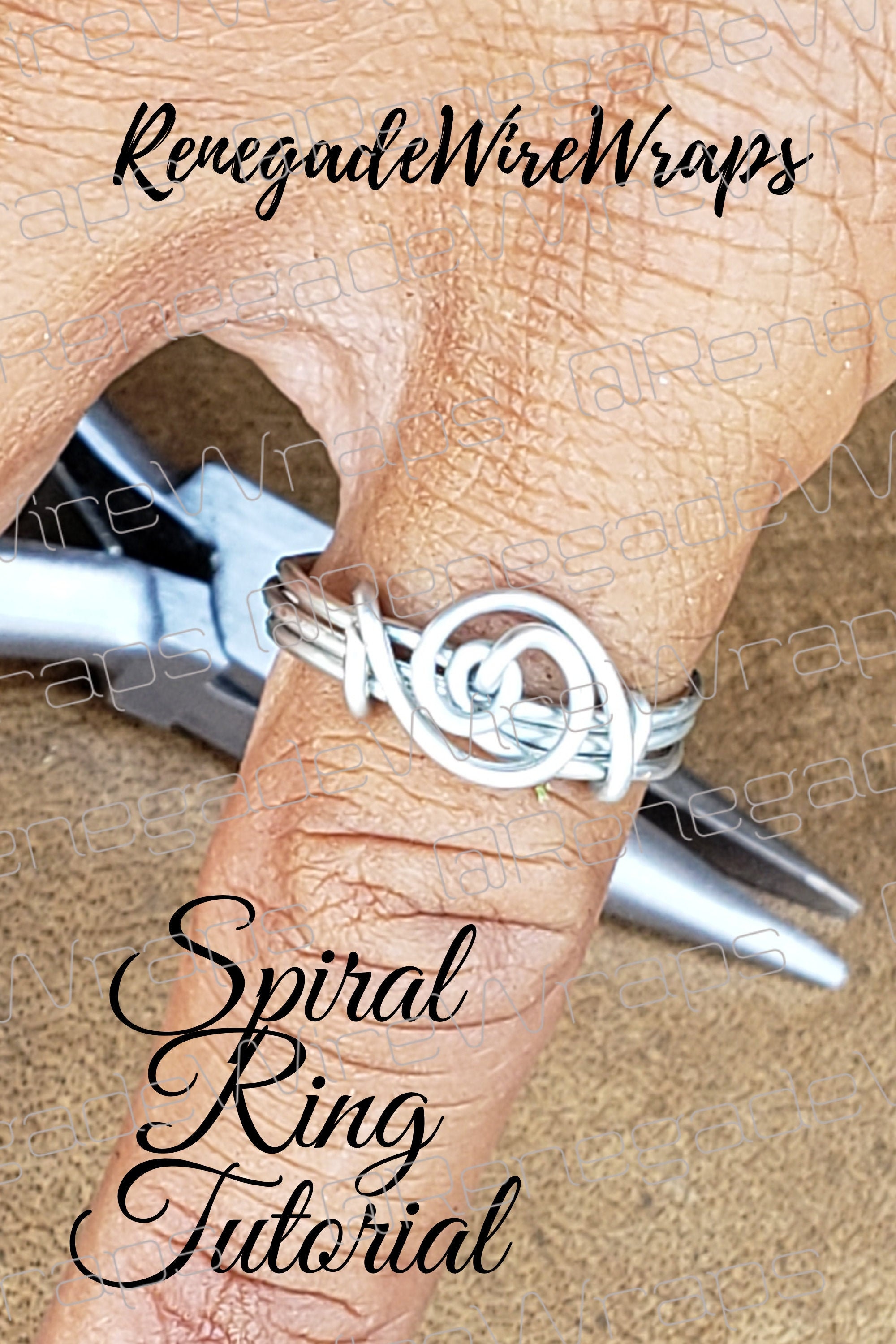 Beginner Wire Wrap Tutorial / Spiral Ring Design / Step by Step/ Pdf ...