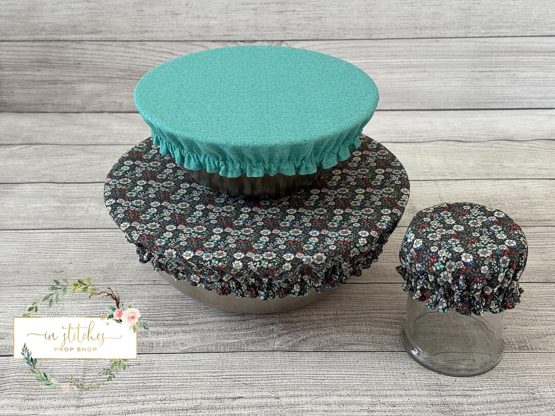 3 Piece Reversible Bowl Cover Set, Reusable and Machine Washable ...