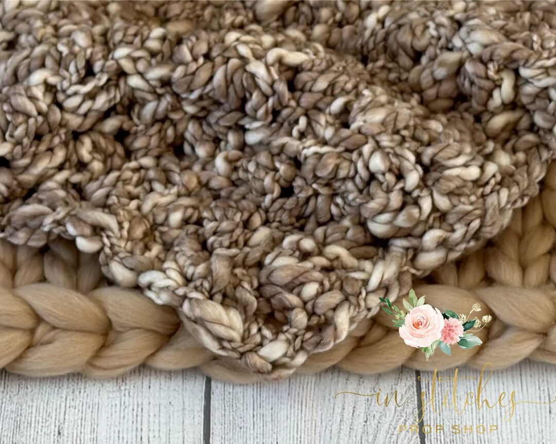 Thick and Thin Bump Blanket Basket Stuffer, Photography Prop. Color ...