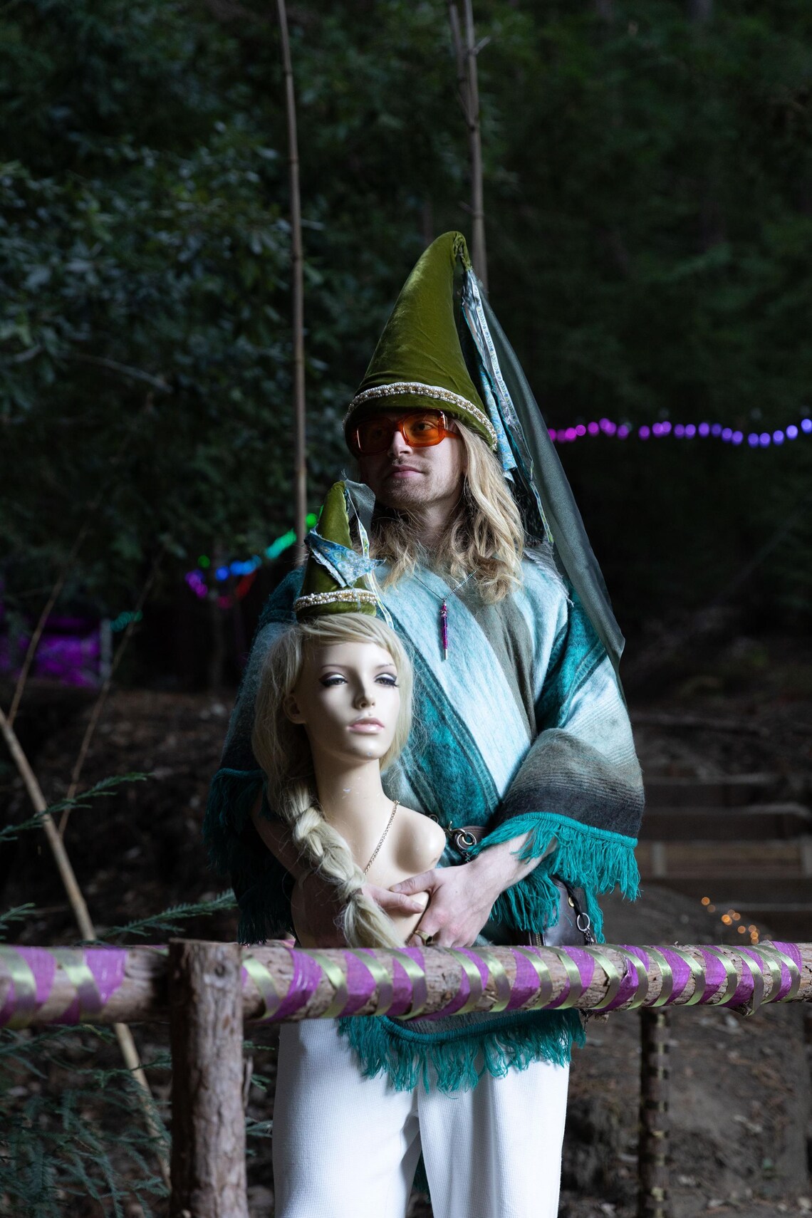 Green Velvet Wizard Hat Set - Etsy