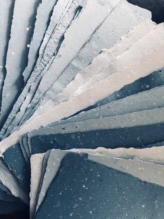 Handmade Paper Pack 10 Pages - Etsy